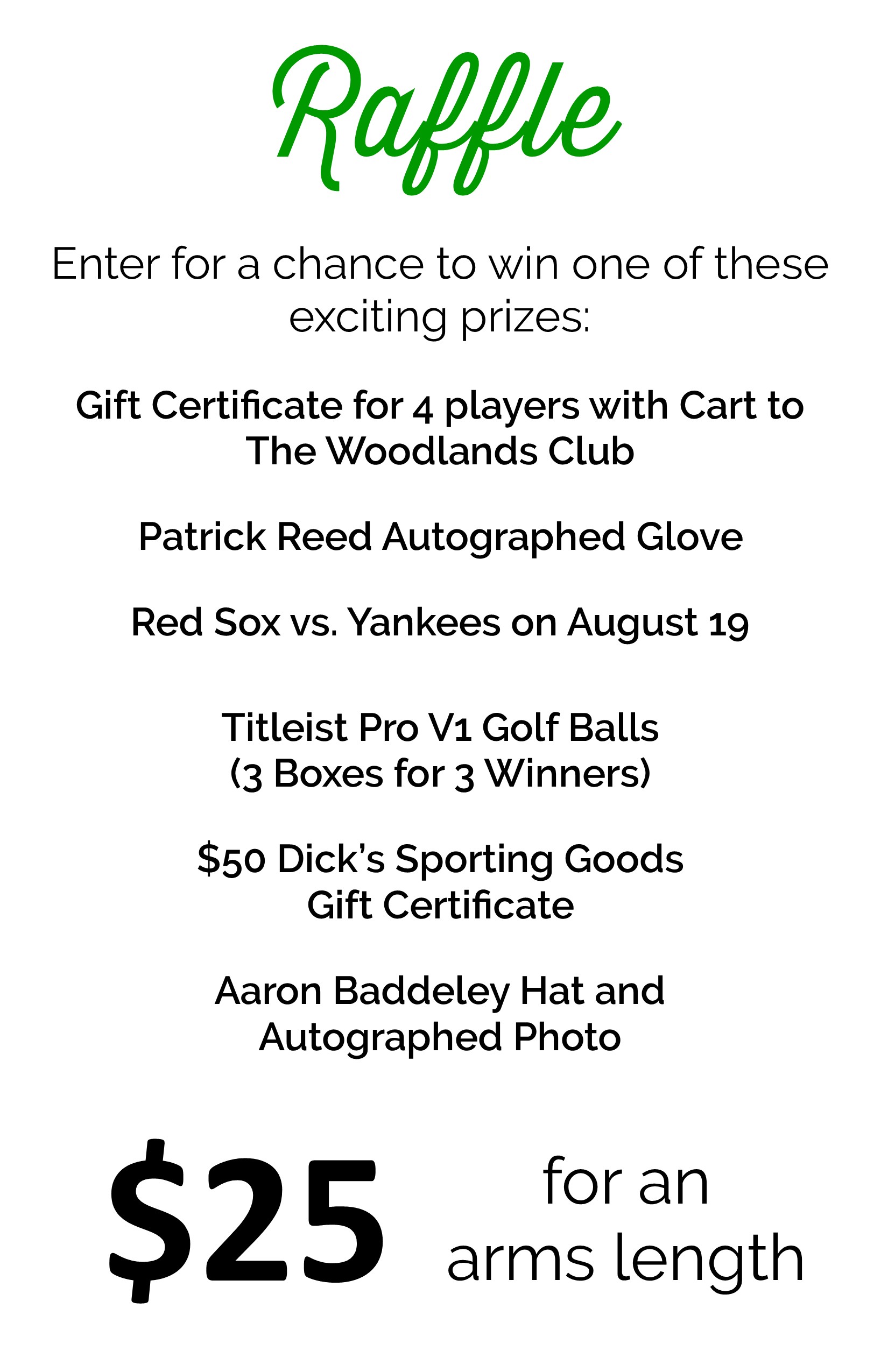 Check out our Raffle Items